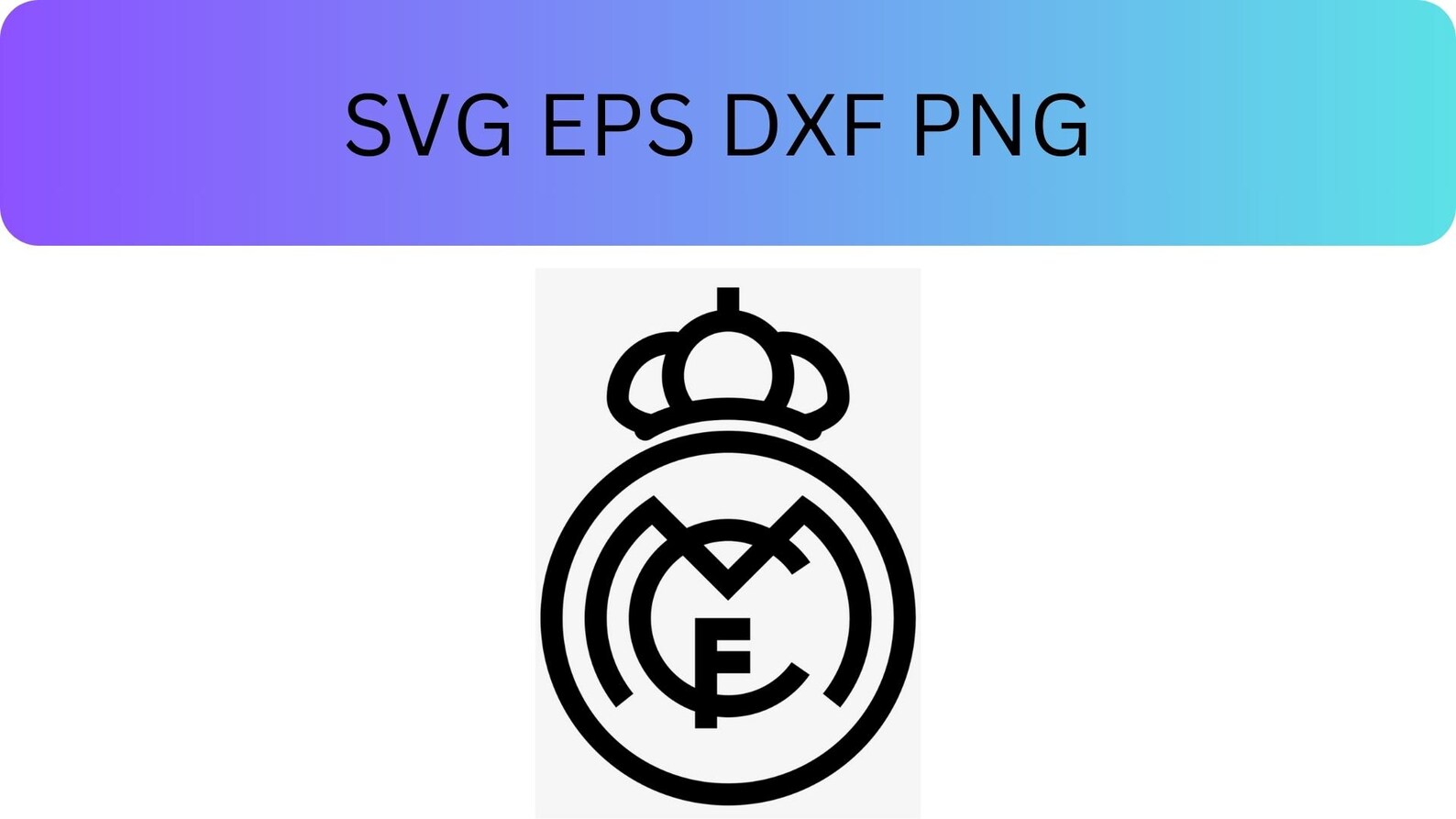 Real Madrid Vector Cut File for Cricut Silhouette Png Eps - Etsy UK