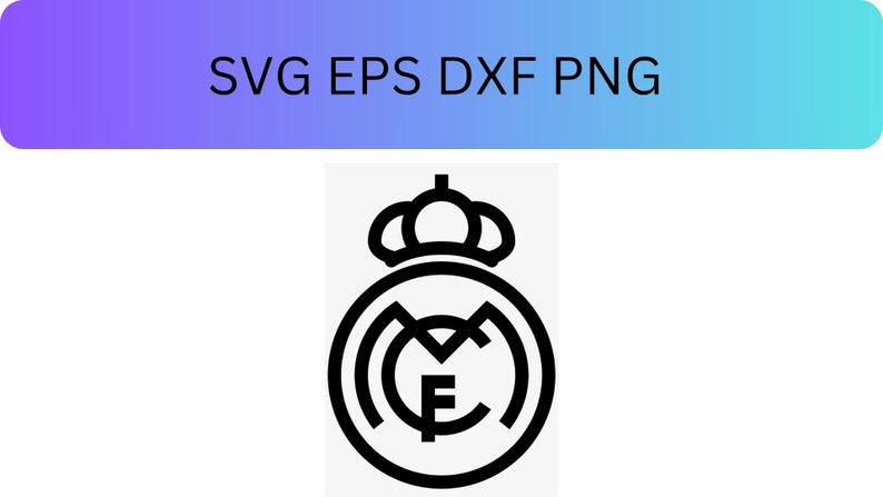 Real Madrid Vector Cut File for Cricut Silhouette Png Eps - Etsy UK