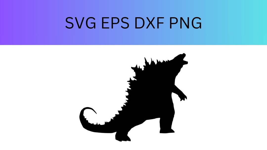 Godzilla Vector Cut File for Cricut Silhouette Png Eps Dxf - Etsy Canada