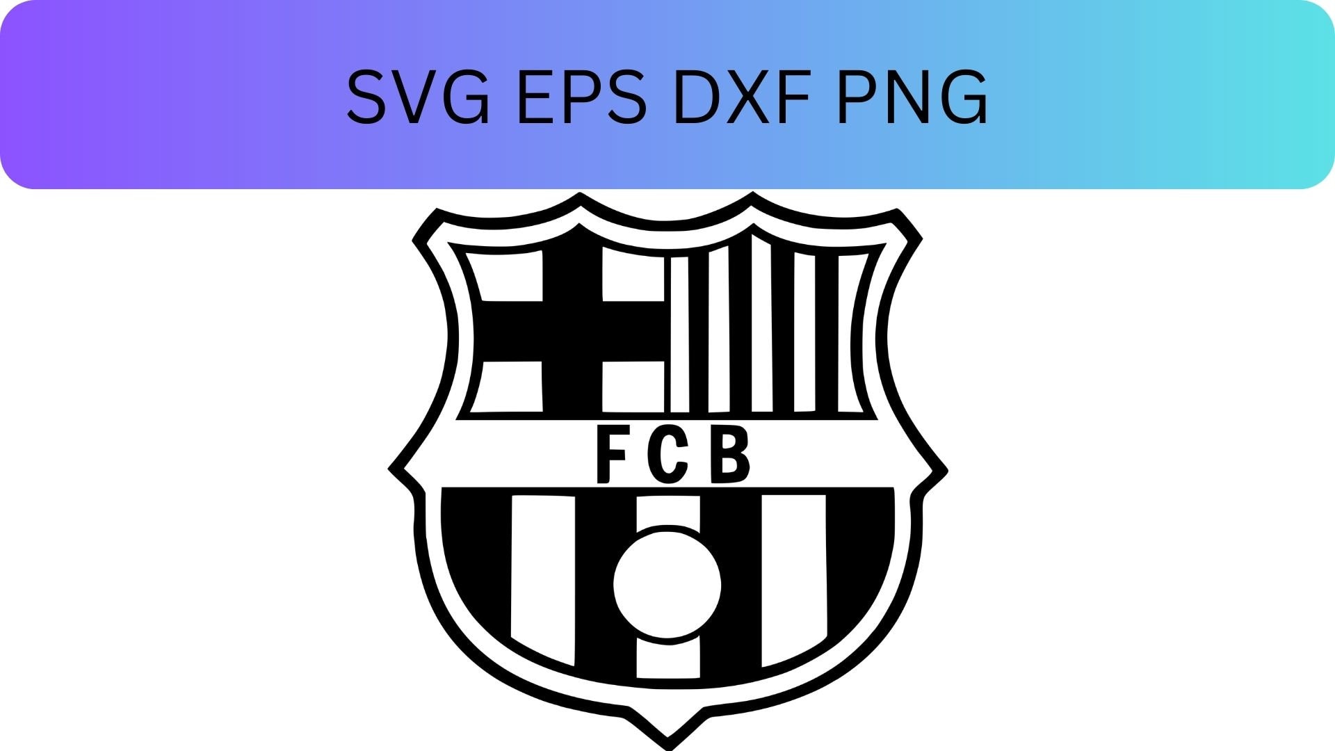 Barcelona Vector Cut File for Cricut, Silhouette, Png Eps Dxf, Decal ...