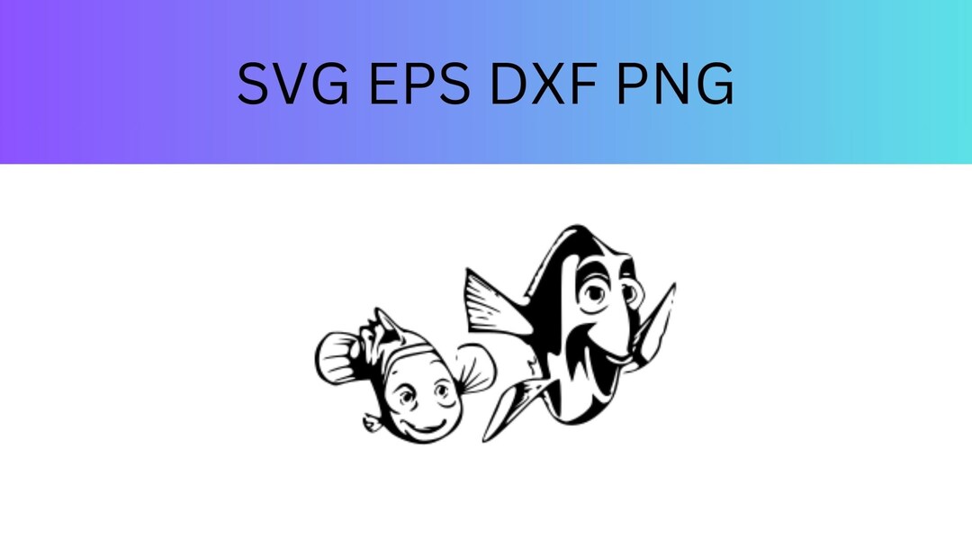 Finding Nemo Vector Cut file for Cricut, Silhouette, Png Eps Dxf, Decal ...
