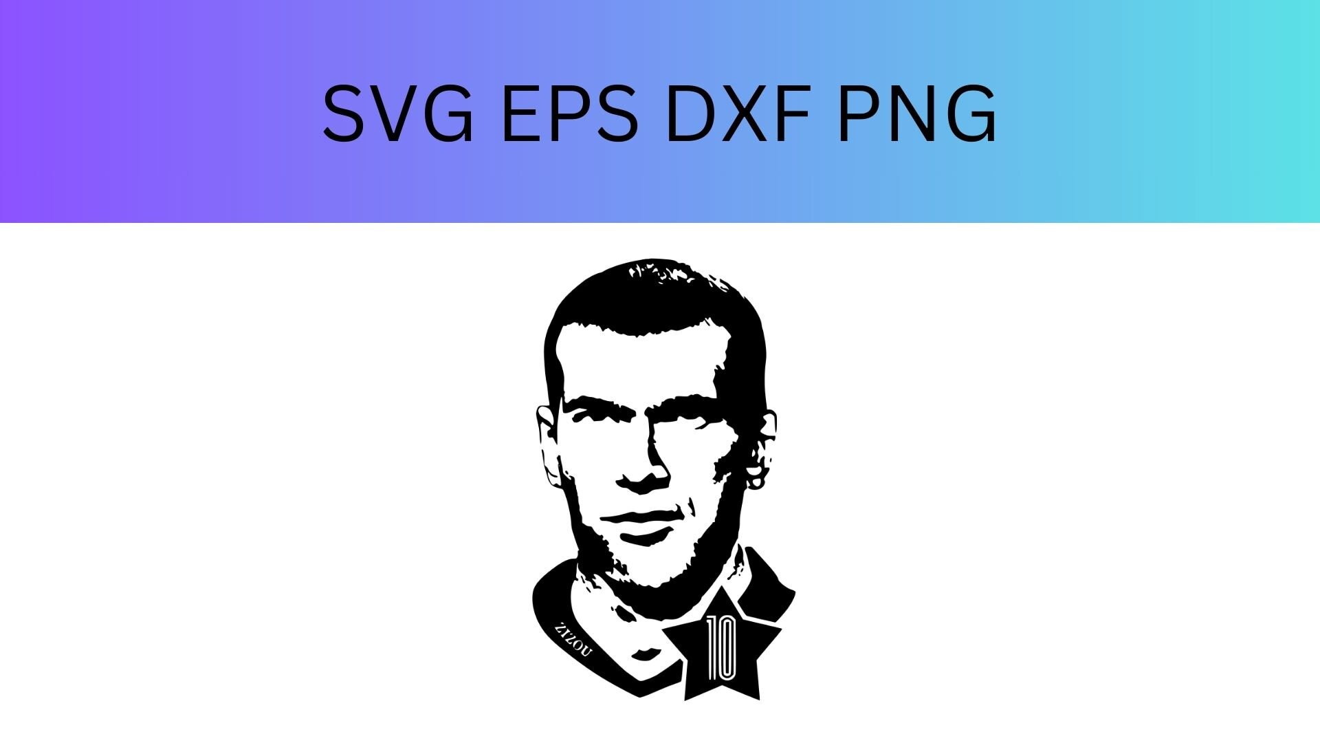 Zidane Vector Cut File for Cricut Silhouette Png Eps Dxf - Etsy