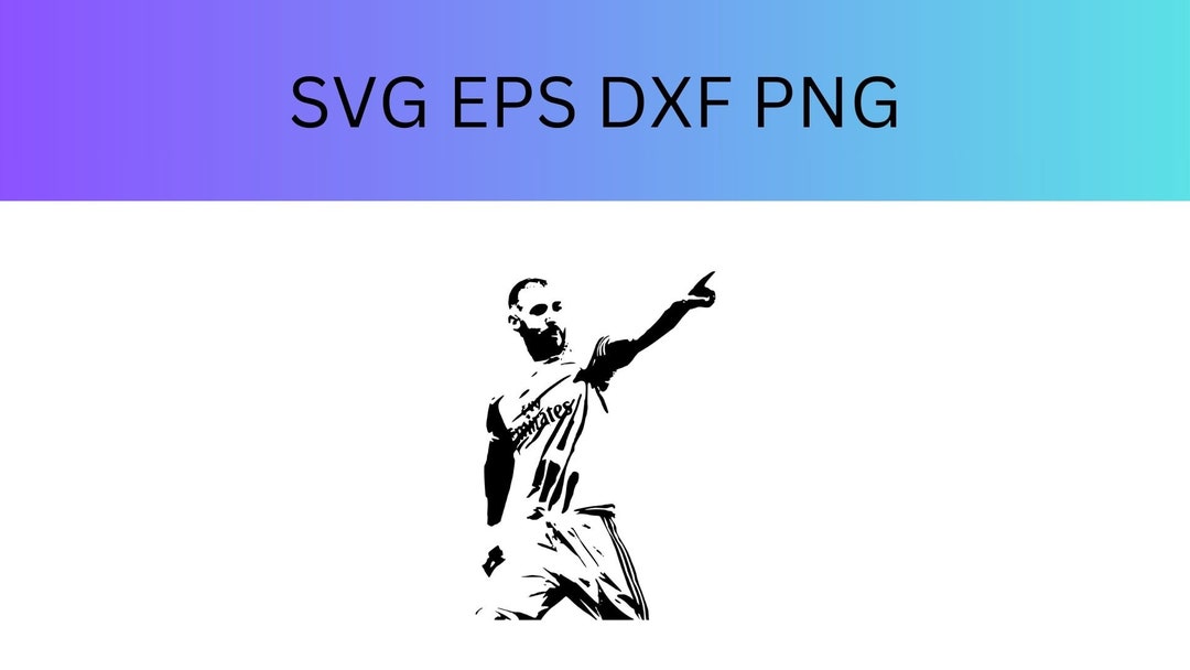 Benzema Vector Cut File for Cricut, Silhouette, Png Eps Dxf, Decal ...