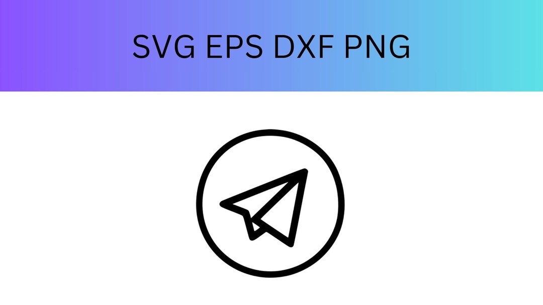 Telegram Vector Cut File for Cricut, Silhouette, Png Eps Dxf, Decal ...