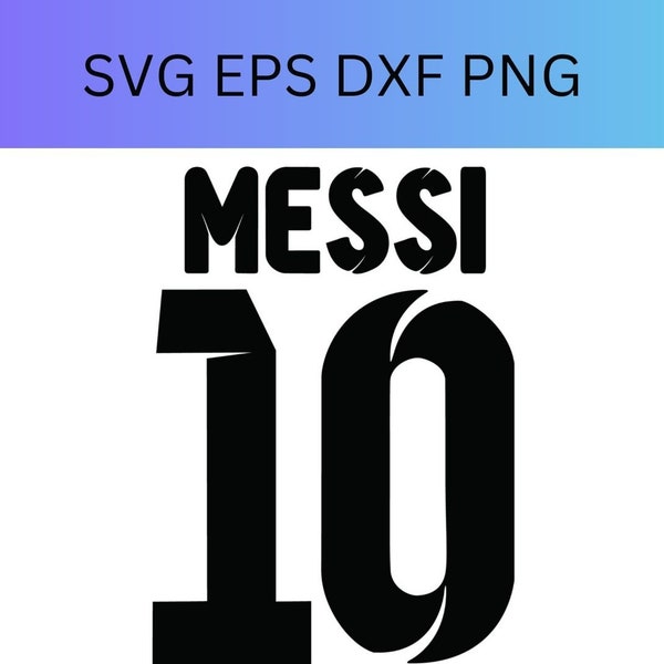 Messi Silhouette - Etsy