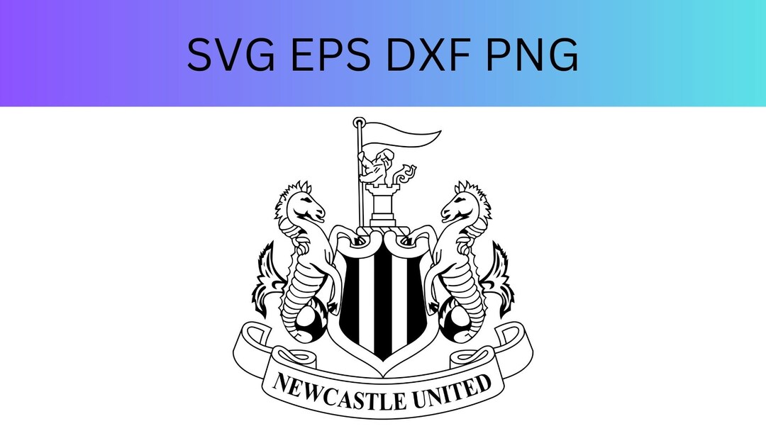 Newcastle United Vector Cut File for Cricut, Silhouette, Png Eps Dxf ...