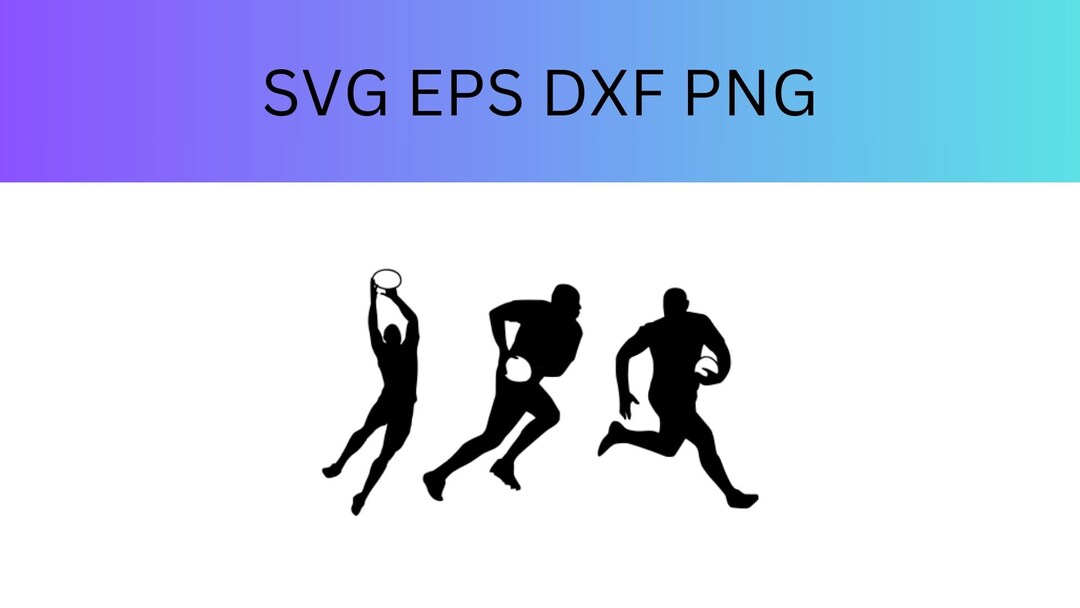 Rugby Vector Cut File for Cricut Silhouette Png Eps Dxf - Etsy