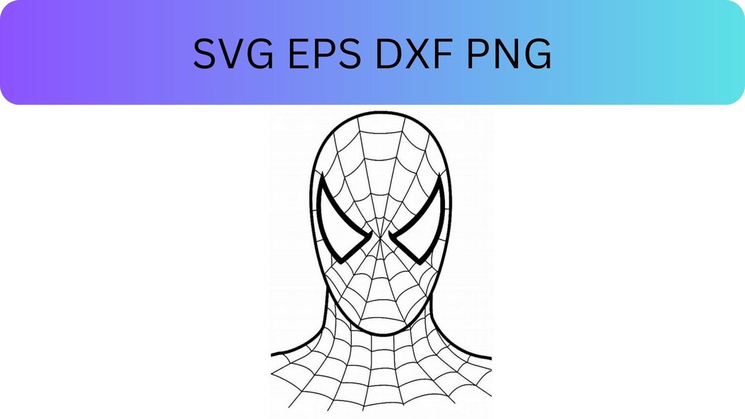 Spiderman Vector Cut File for Cricut, Silhouette, Png Eps Dxf, Decal ...