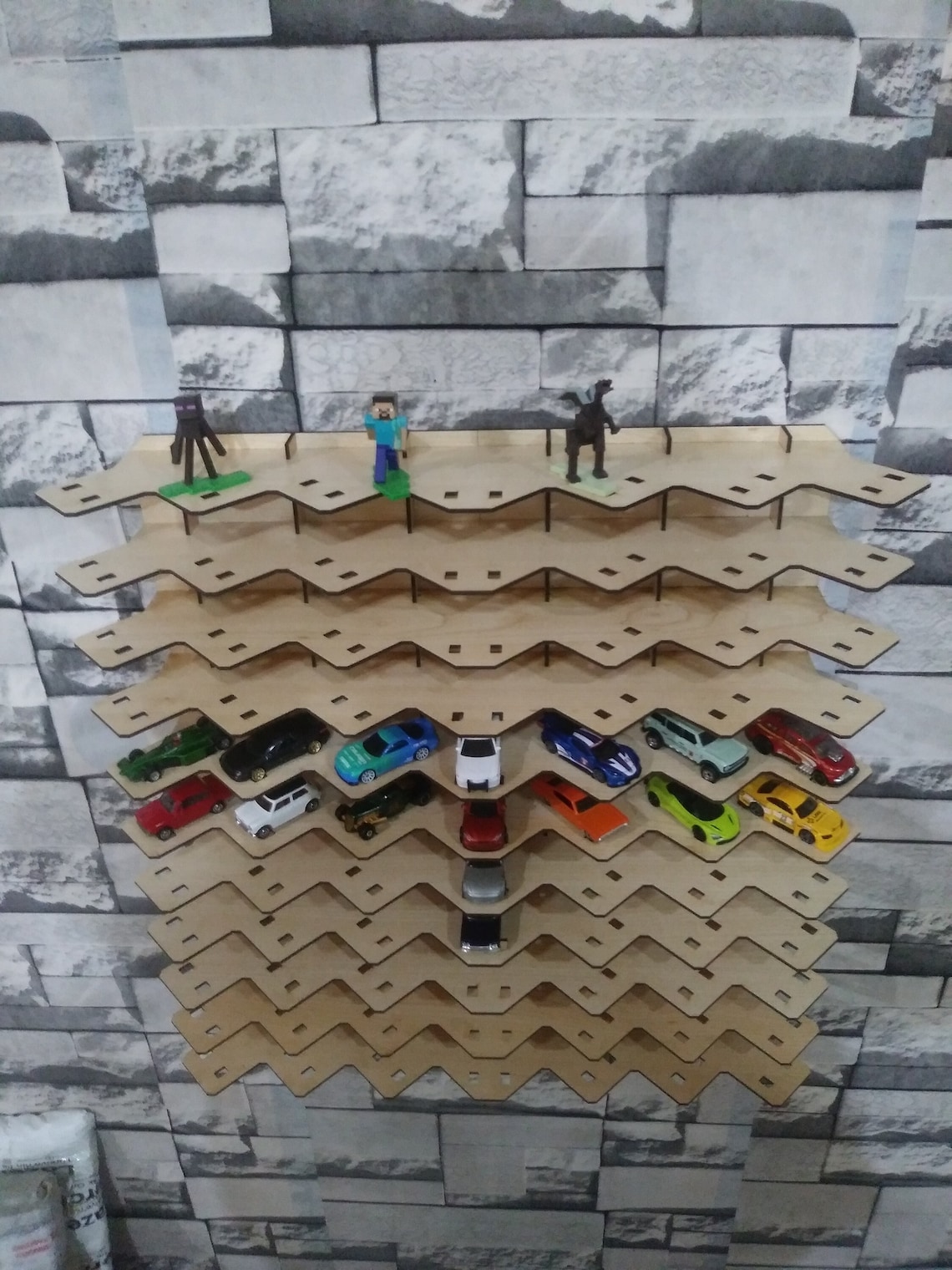 Toy Car Storage for 77 Cars Matchbox Dxf Plan Car Storage 1:64 Car ...