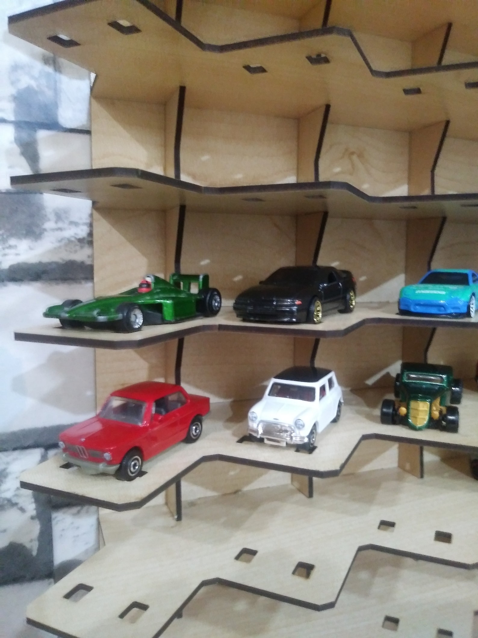 Toy Car Storage for 77 Cars Matchbox Dxf Plan Car Storage 1:64 Car ...