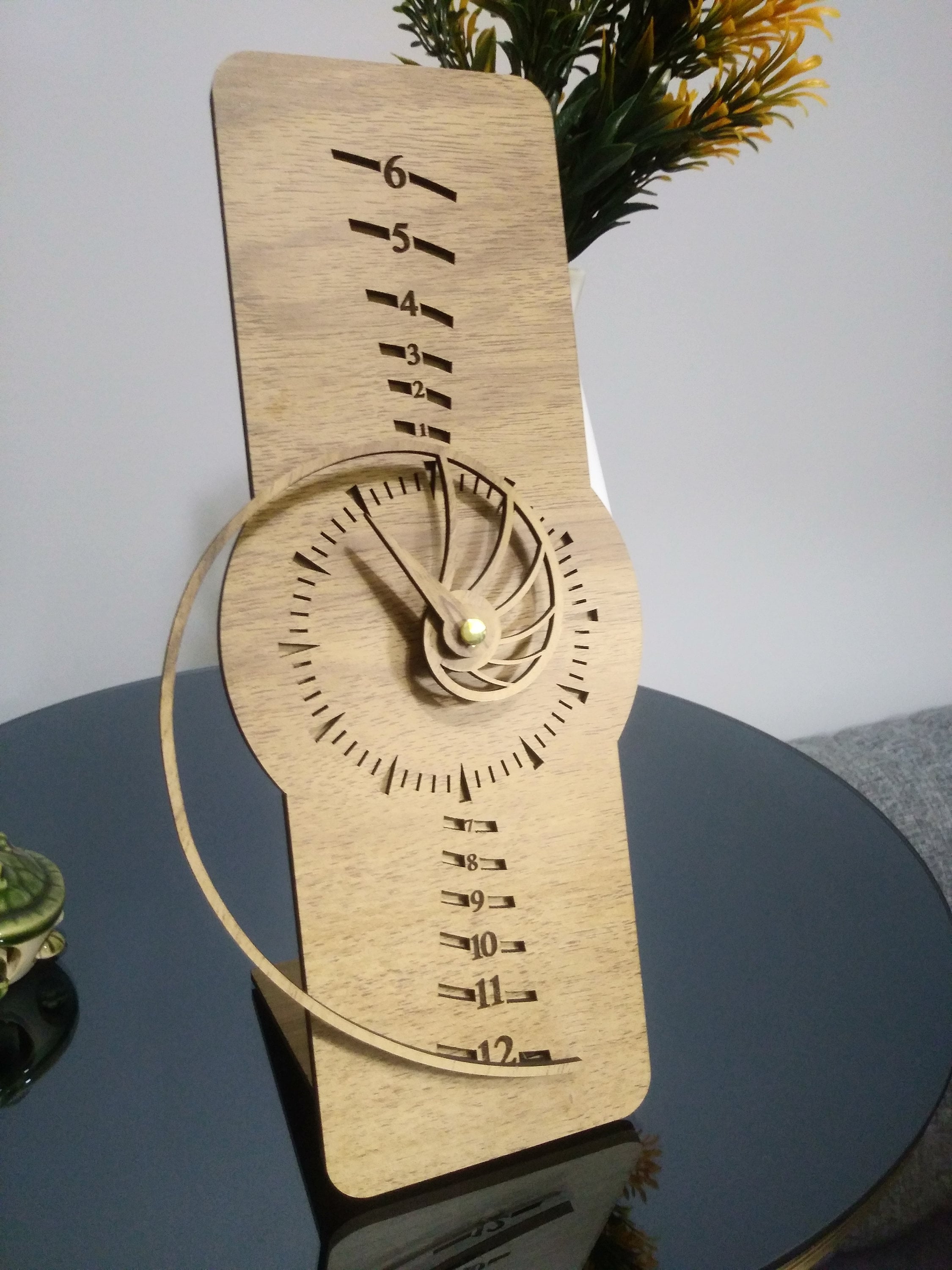 Fibonacci Desk Clock Fibonacci Clock Montessori Clock Wood Fibonacci