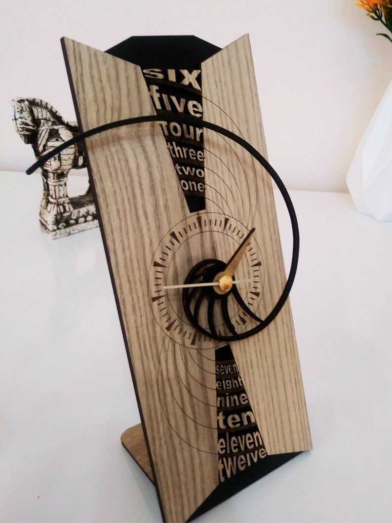 Fibonacci Desk Clockfibonacci Clock Montessori Clock Wood - Etsy