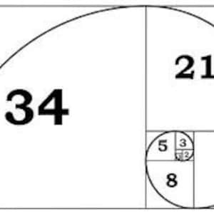 Wooden Golden Ratio Ruler DXF Plan / Compasses - Fibonacci Gauge ...