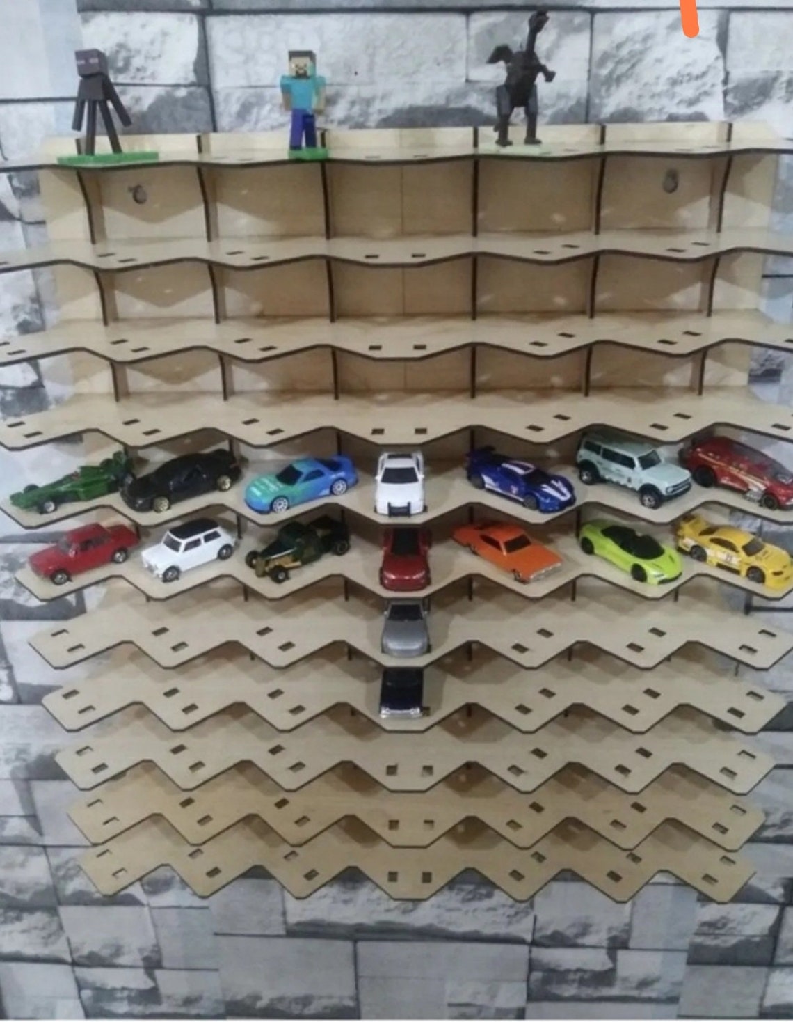 Toy Car Storage for 77 Cars Matchbox Dxf Plan Car Storage 1:64 Car ...
