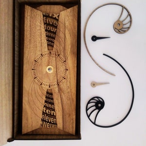 Fibonacci Desk Clockfibonacci Clock Montessori Clock Wood - Etsy