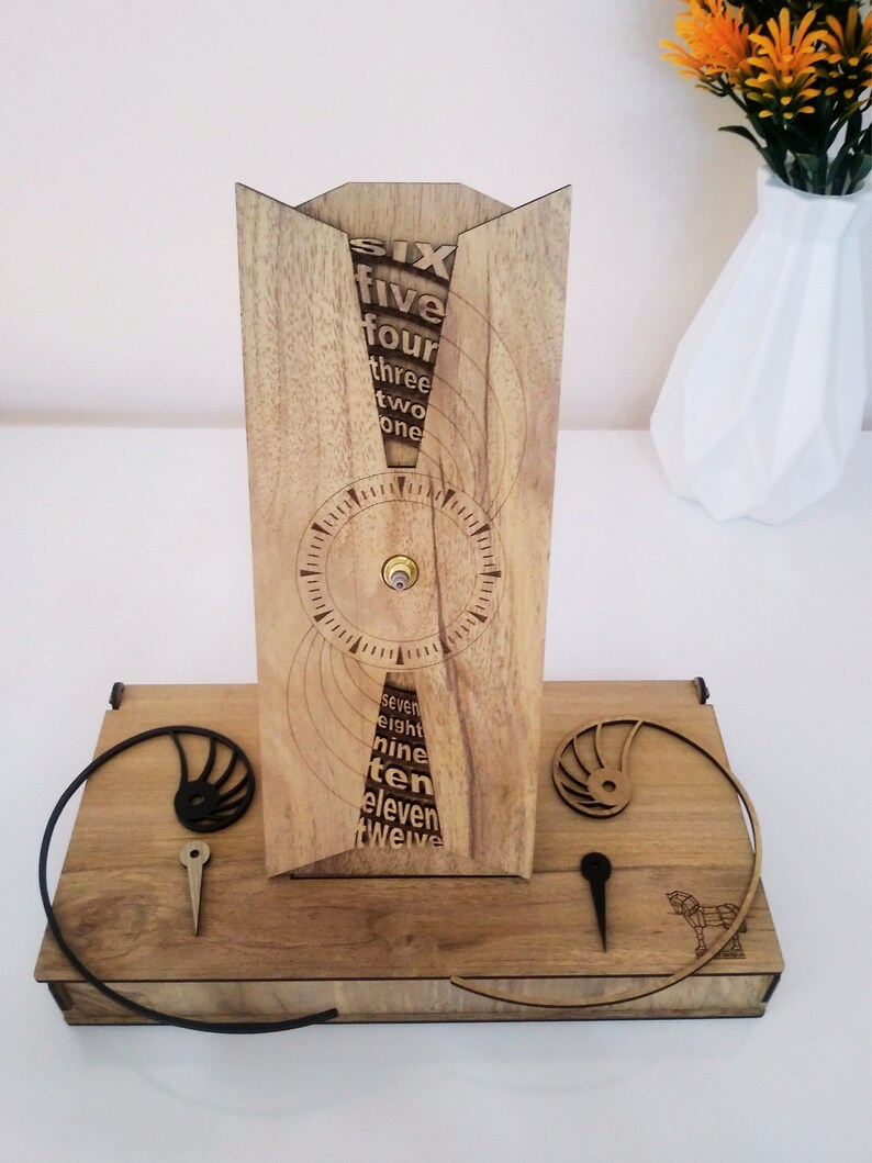 Fibonacci Desk Clockfibonacci Clock Montessori Clock Wood - Etsy