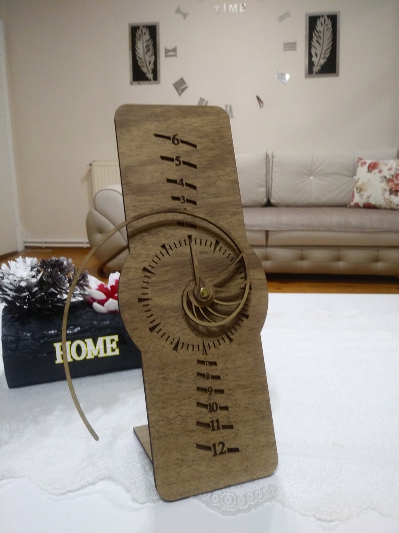 Fibonacci Desk Clockfibonacci Clock Montessori Clock Wood - Etsy