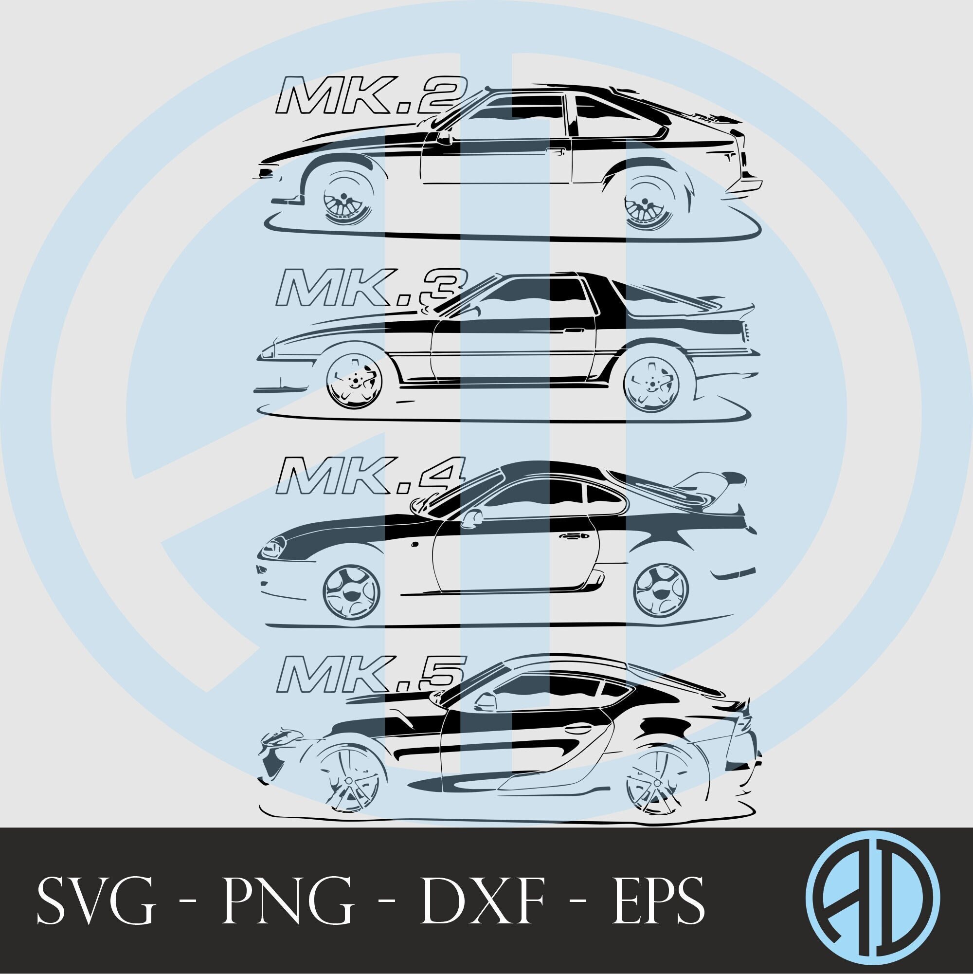Supra Generations Svg Png Aı Supra Svg Jdm Car Png Car Design - Etsy