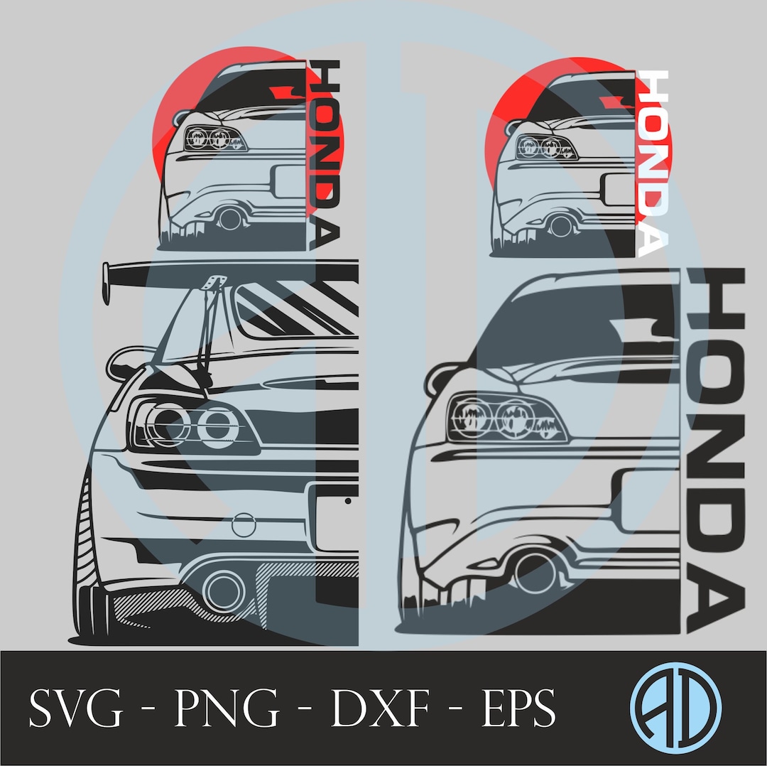 Diseño S2000, Honda S2K Jdm Car, Diseño de coche japonés Svg/Png/Dxf ...