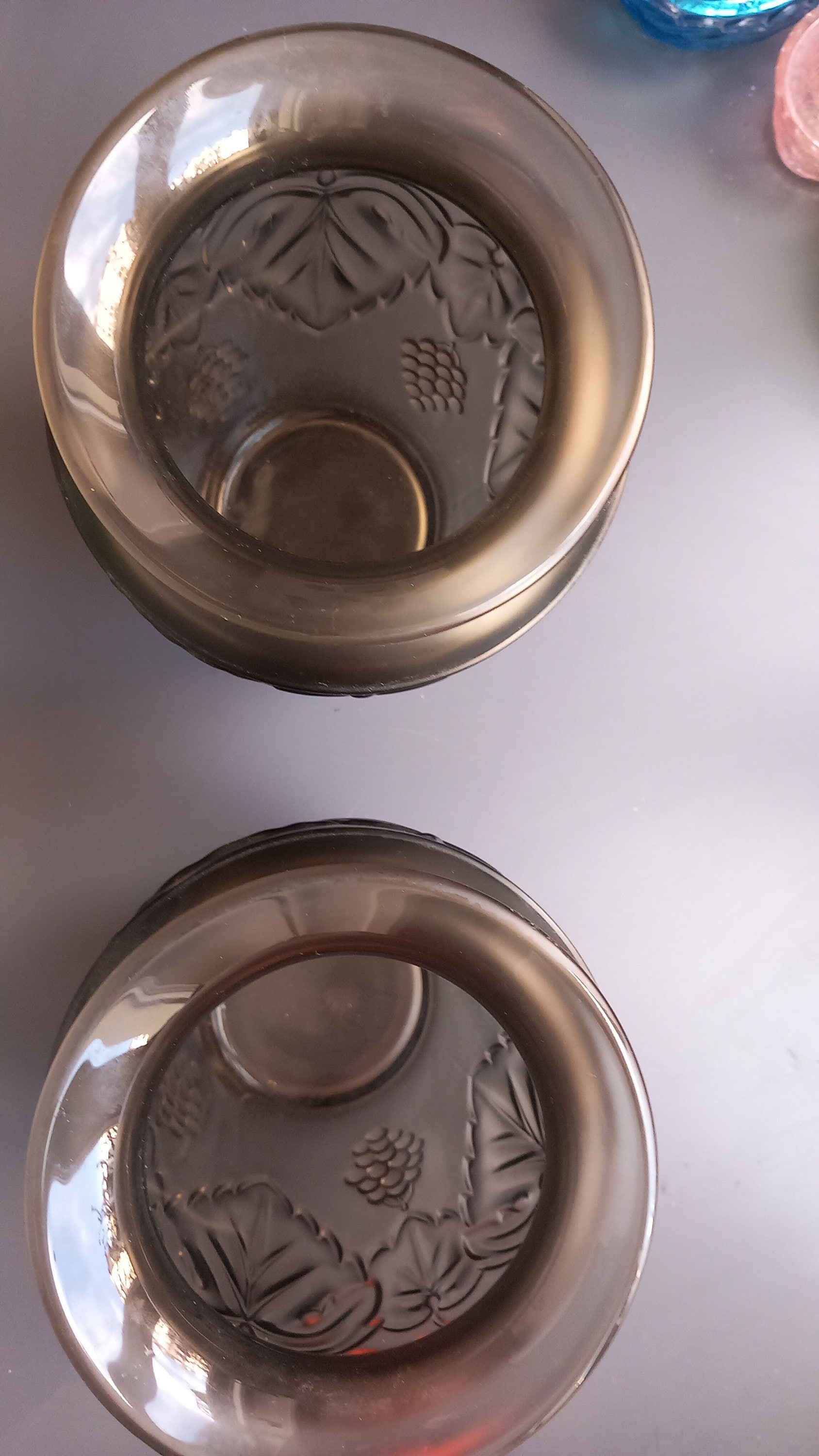 Set of Two Josef Inwald Vases BAROLAC in Pressed Satin Glass Produced ...