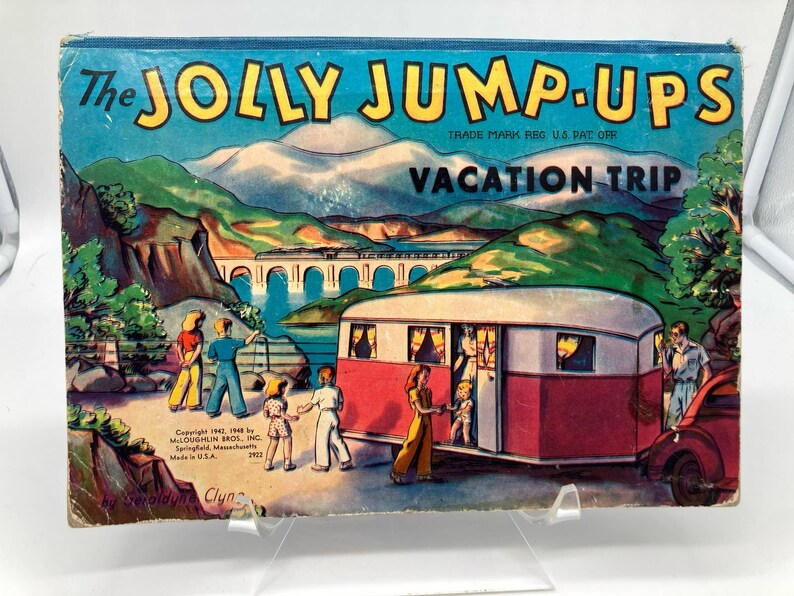 The Jolly Jump-ups Vacation Trip/ Geraldyne Clyne Pop up Book 1948 - Etsy