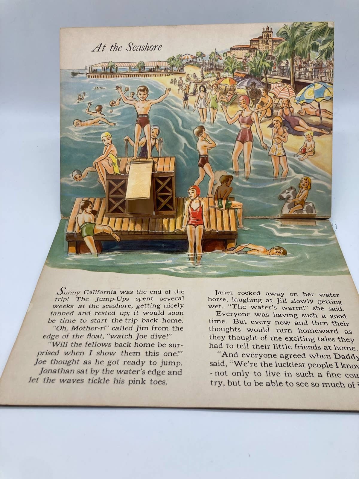 The Jolly Jump-ups Vacation Trip/ Geraldyne Clyne Pop up Book 1948 - Etsy