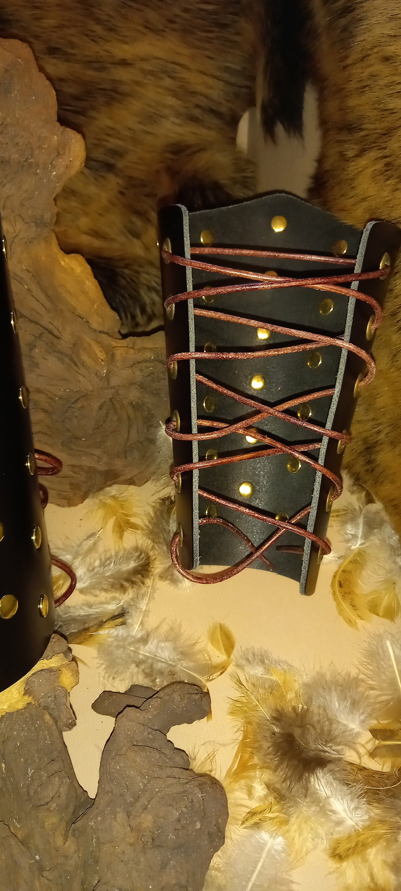 Real Leather Vambrace Viking Artwork Armour Gauntlet - Etsy