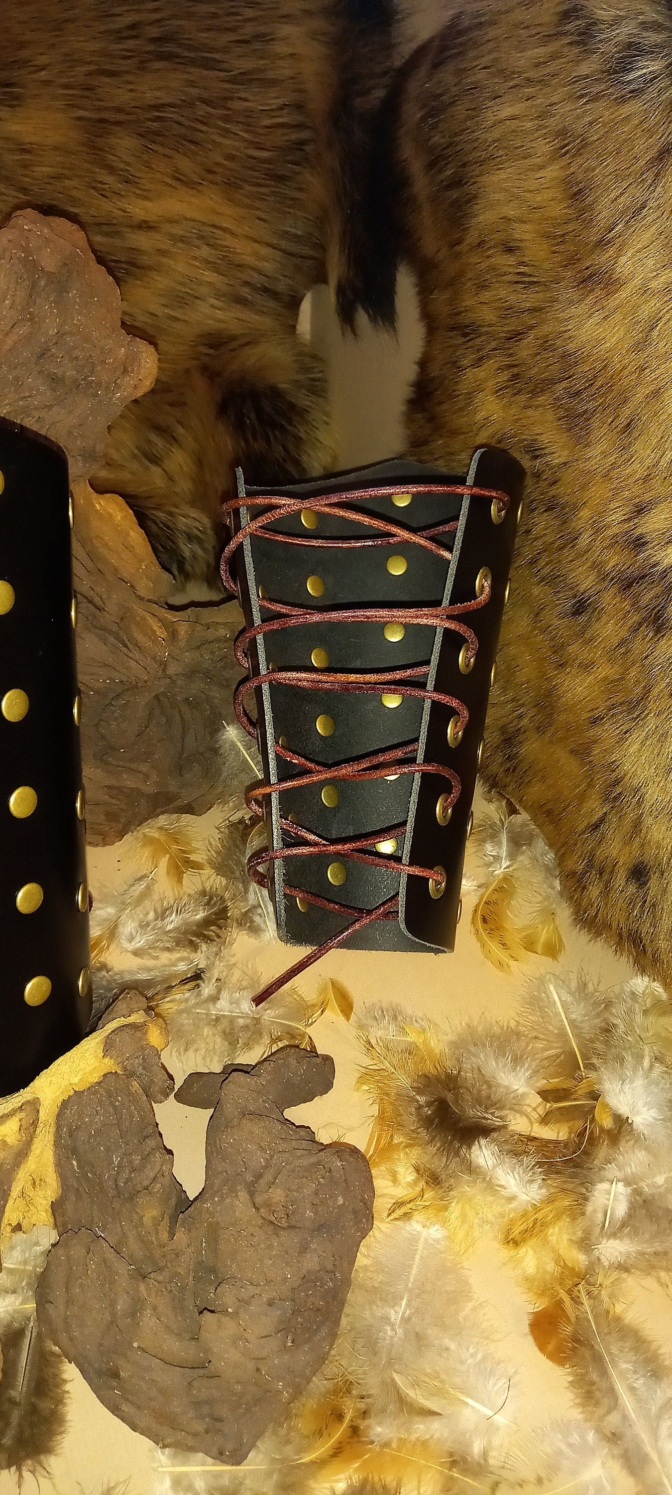 Real Leather Vambrace Viking Artwork Armour Gauntlet - Etsy
