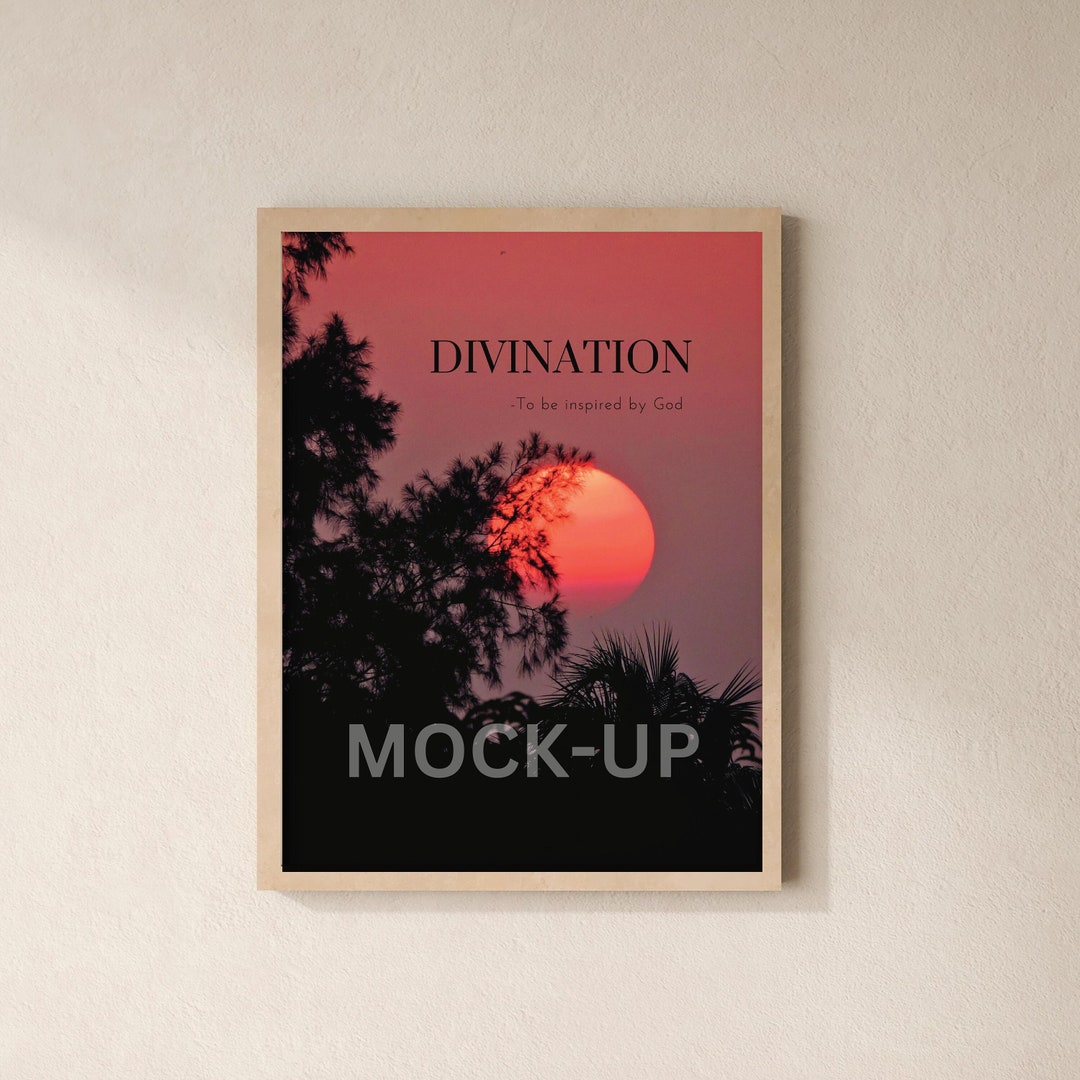 Divination Wall Art / Witchy Aesthetic Wall Design / Sunset Poster ...