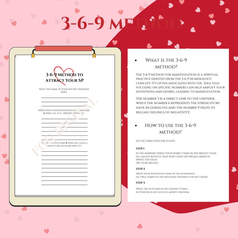 Manifest Your Soulmate: Love Attraction Journal,369 Method With Daily Gratitude Affirmation for ...