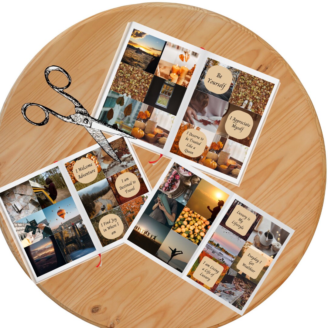 Autumn Vision Board: Fall Inspired Printable Manifest Board, Autumn ...