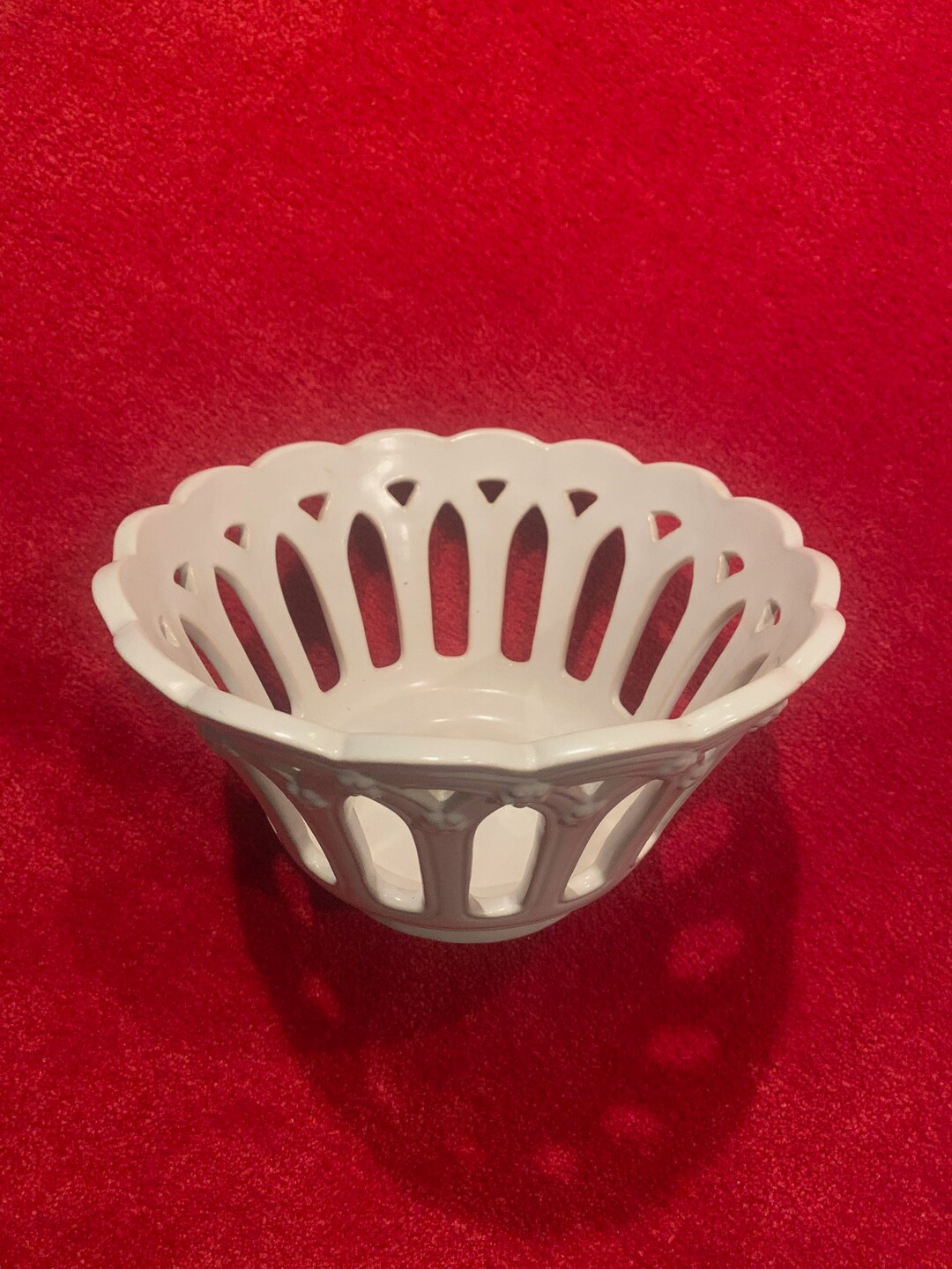 Weller Pottery Reticulated Basket/bowl - Circa 1930's. - Etsy