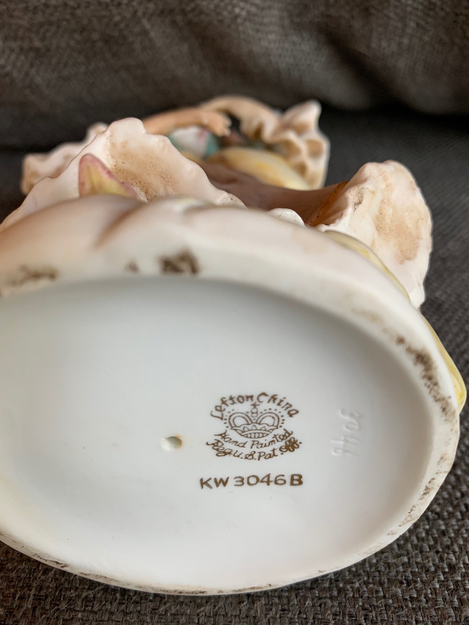 Hand-painted Lefton China Porcelain Victorian Figurines KW3046A and ...