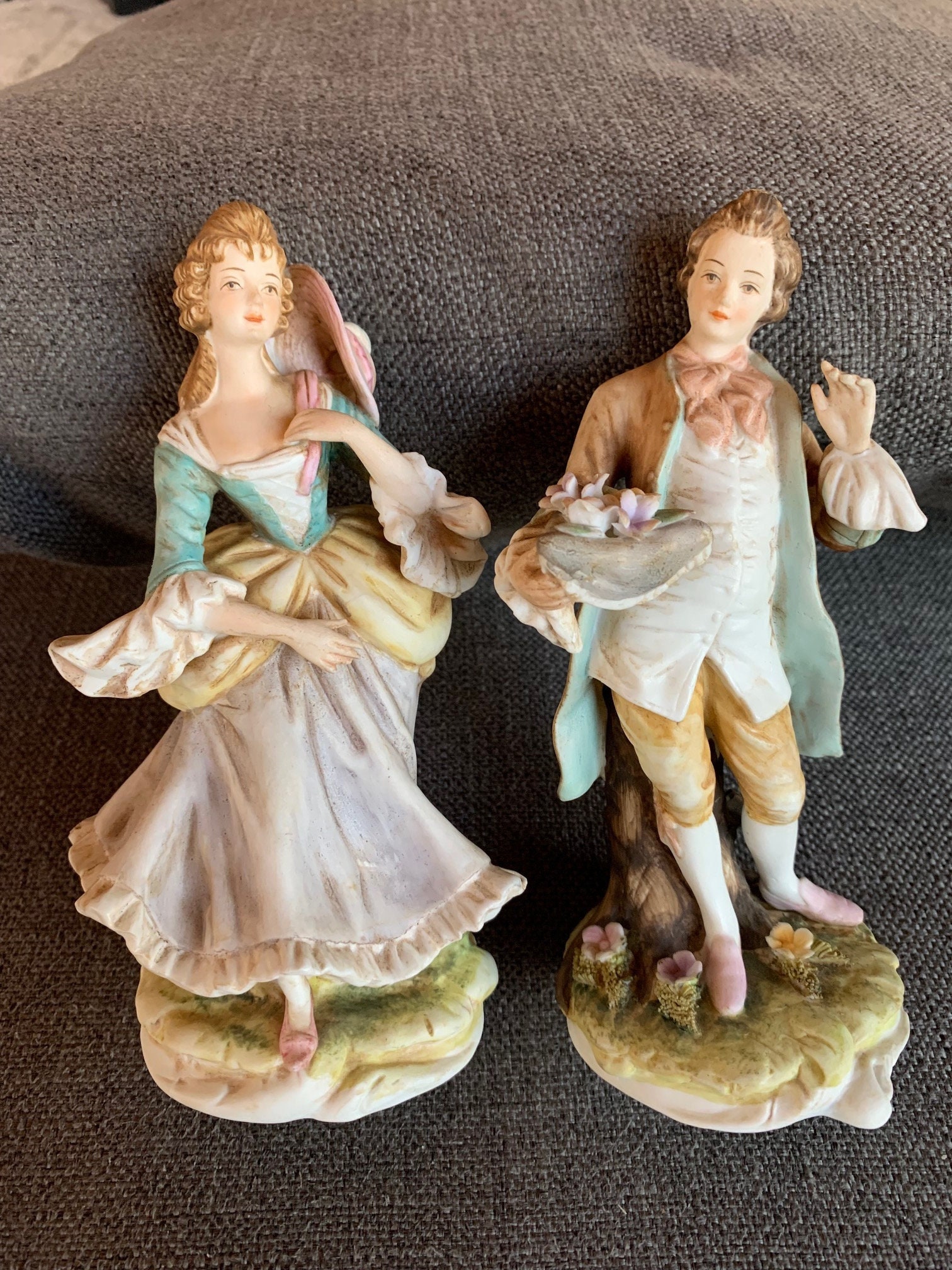 Hand-painted Lefton China Porcelain Victorian Figurines - Etsy