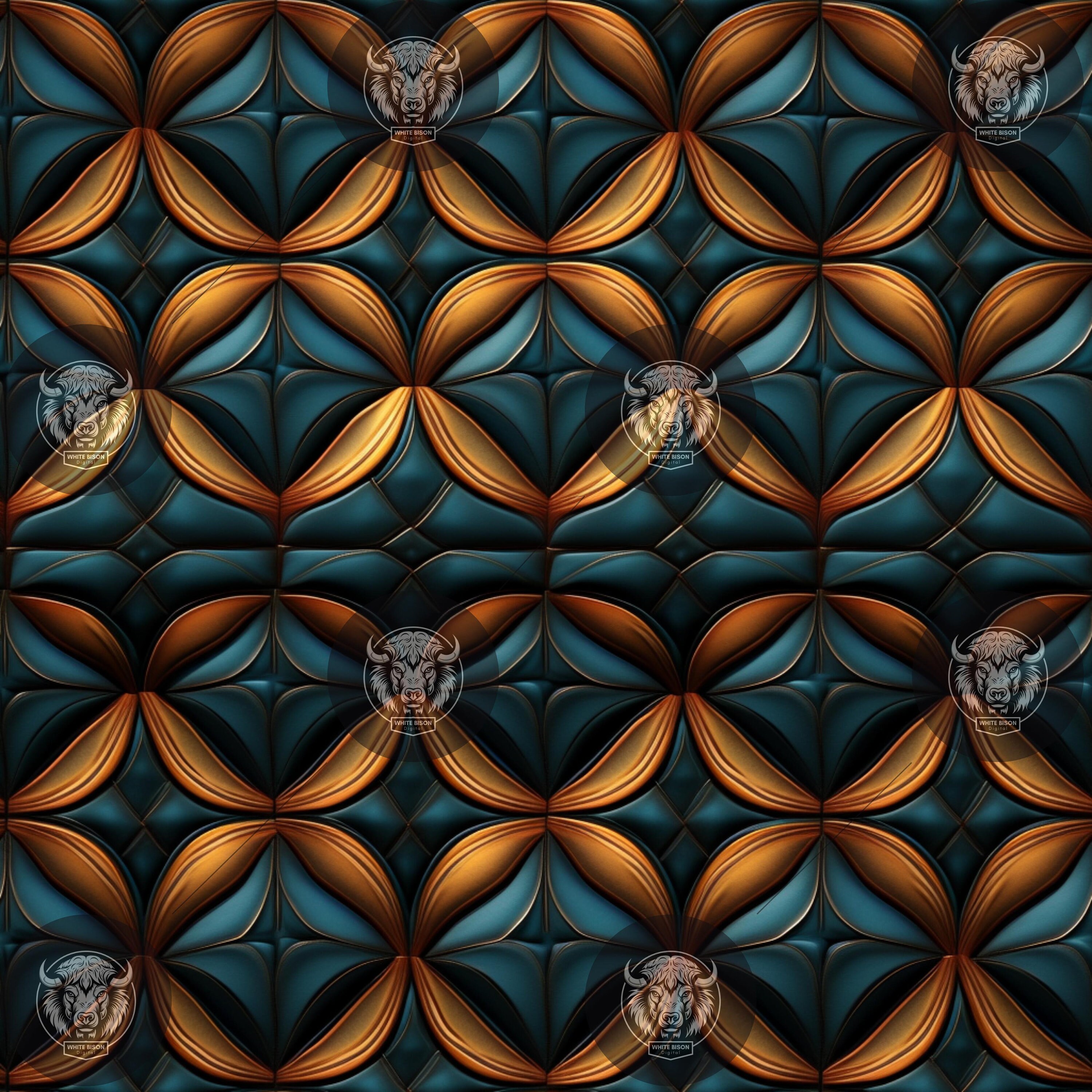 3D Abstract Tile Digital Patterns, 14 Unique Designs, High-quality 300 ...