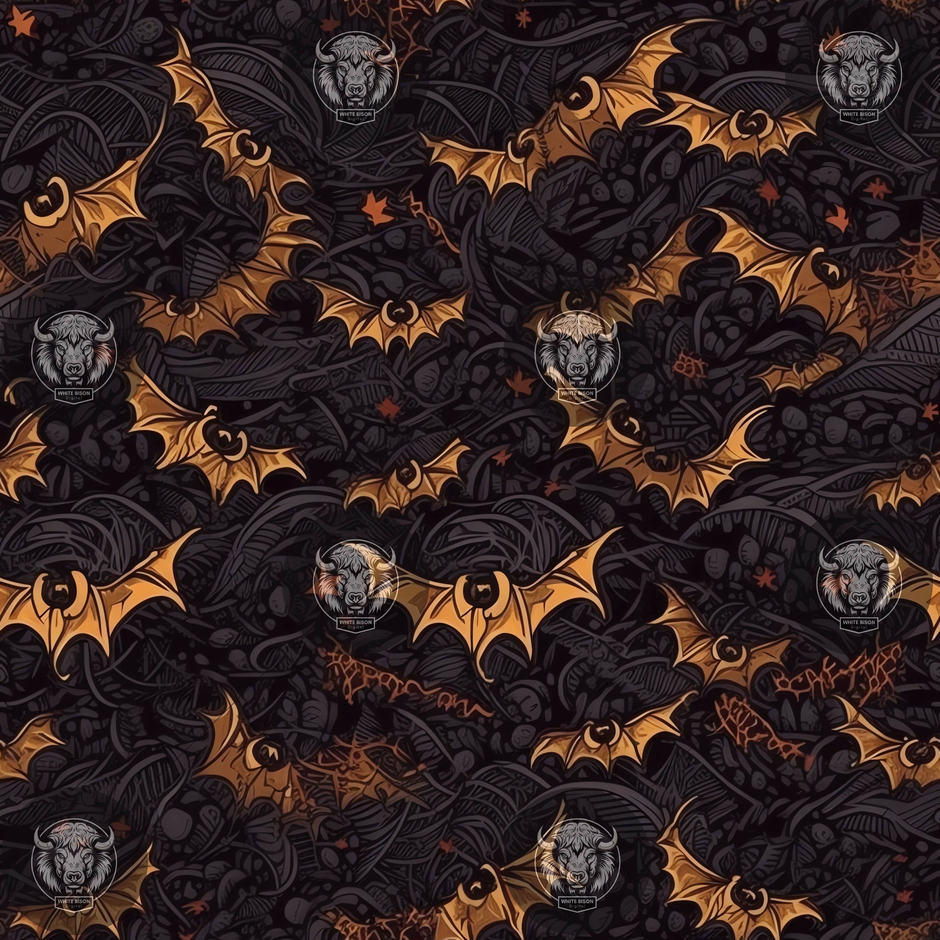 Halloween Digital Patterns 14-pack | 12x12" Spooky Scrapbooking ...