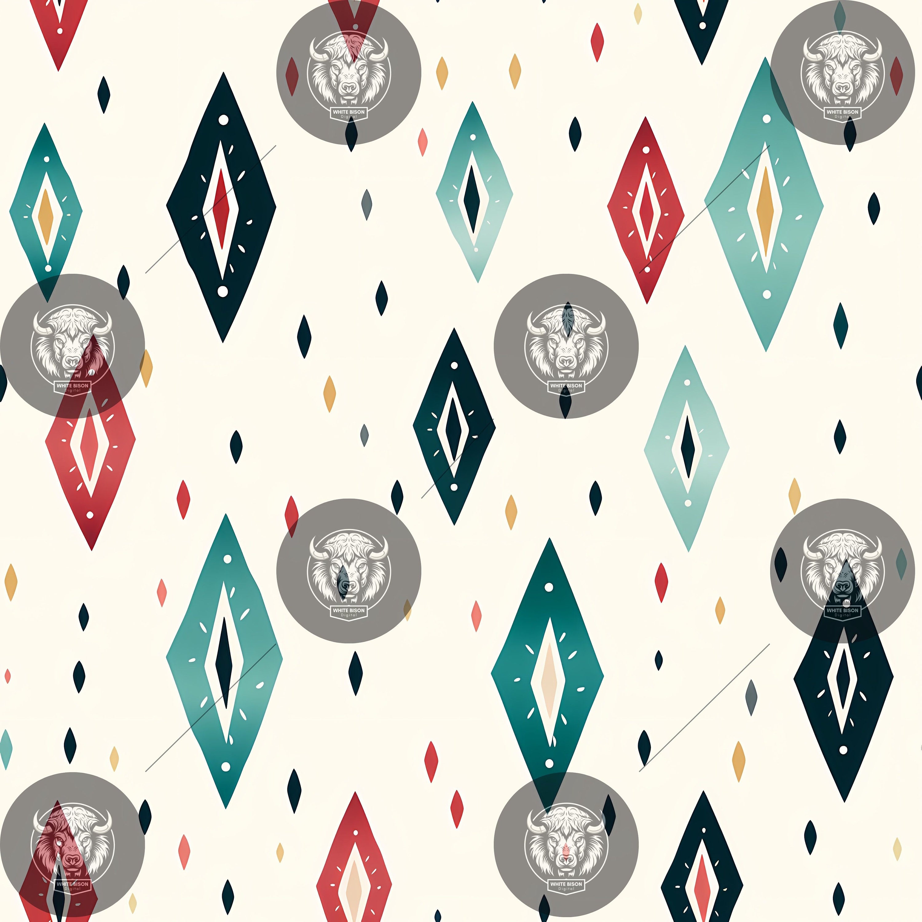 Exquisite Boho Chic themed Seamless Pattern Digital Download Package ...