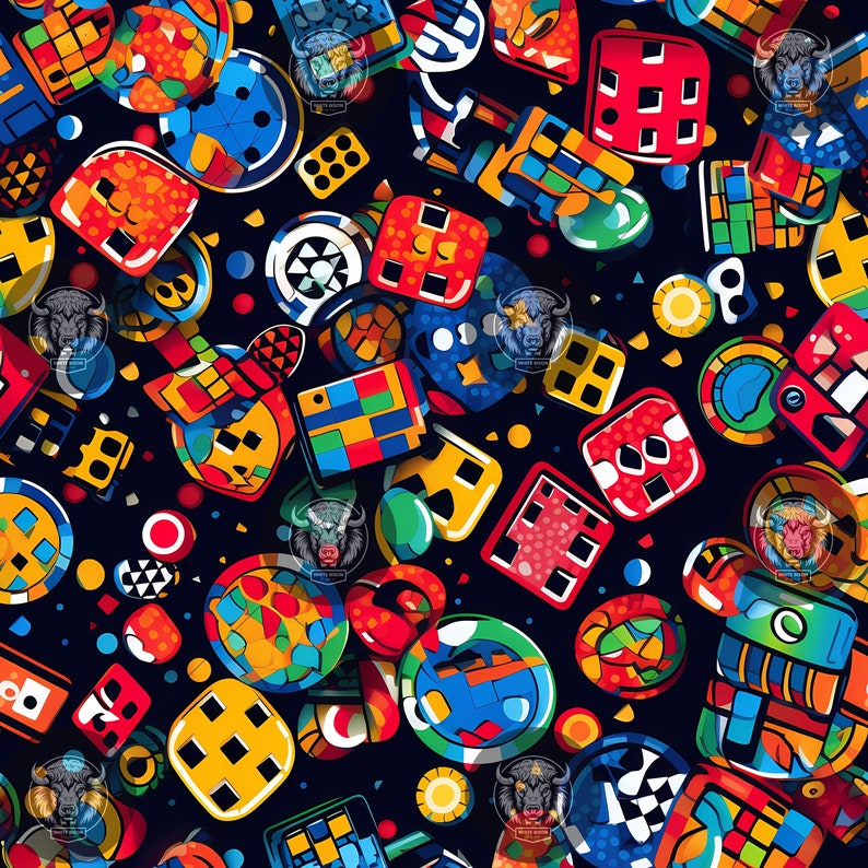 Casino Theme Digital Patterns 14 Unique, Seamless Designs JPG, 12x12 ...