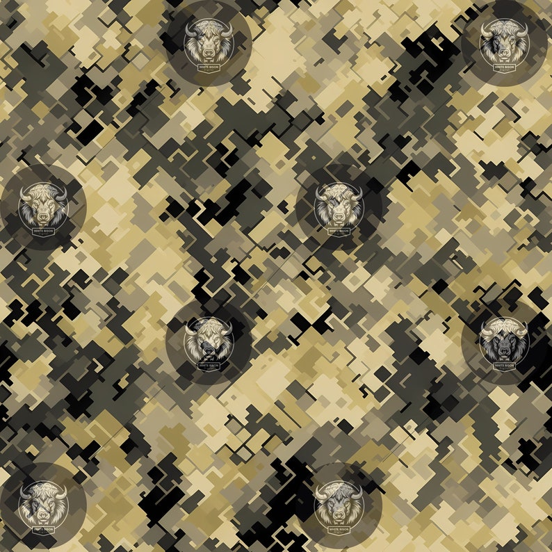 Seamless Digi Camouflage Patterns Digital Download, 14 Unique JPG ...