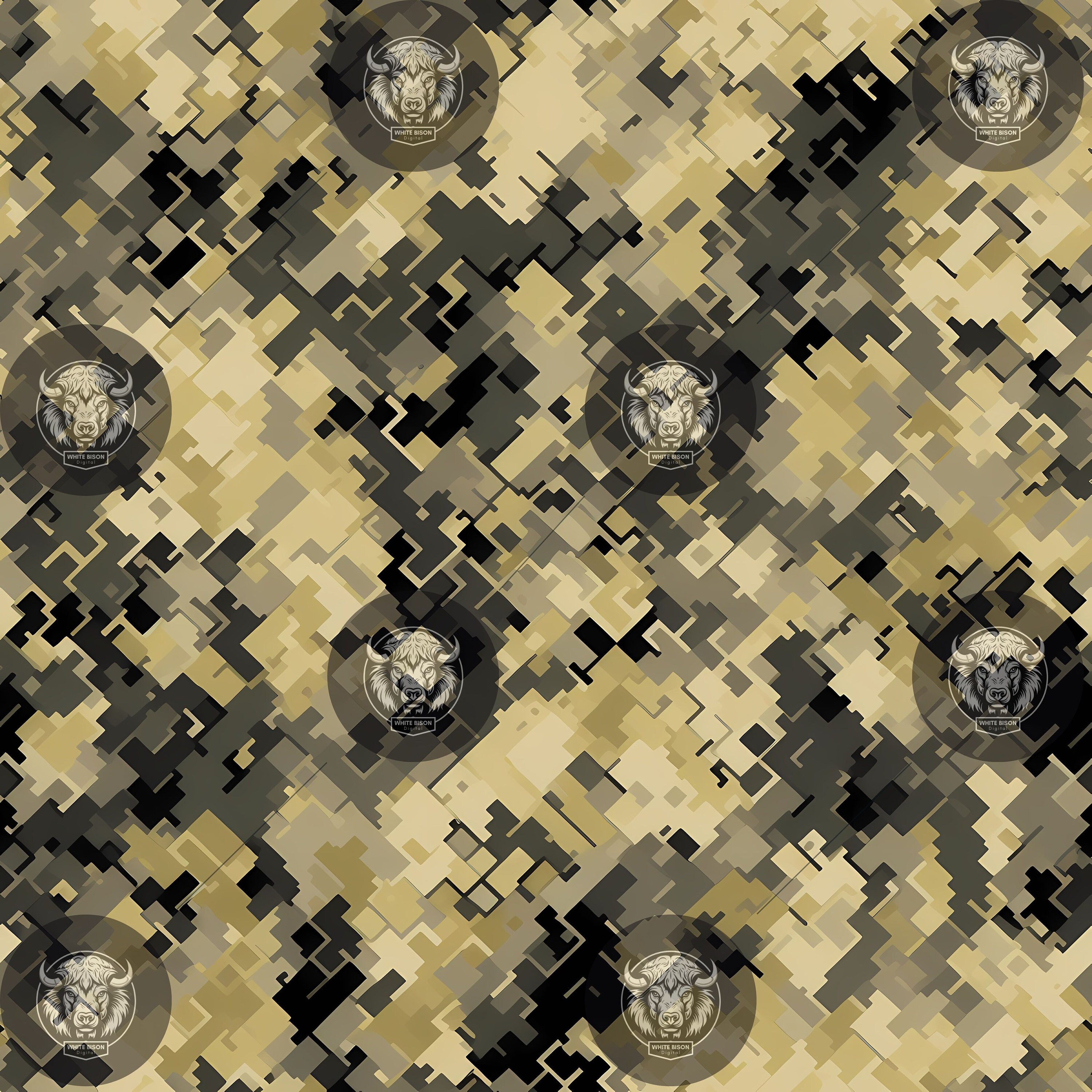 Seamless Digi Camouflage Patterns Digital Download, 14 Unique JPG ...