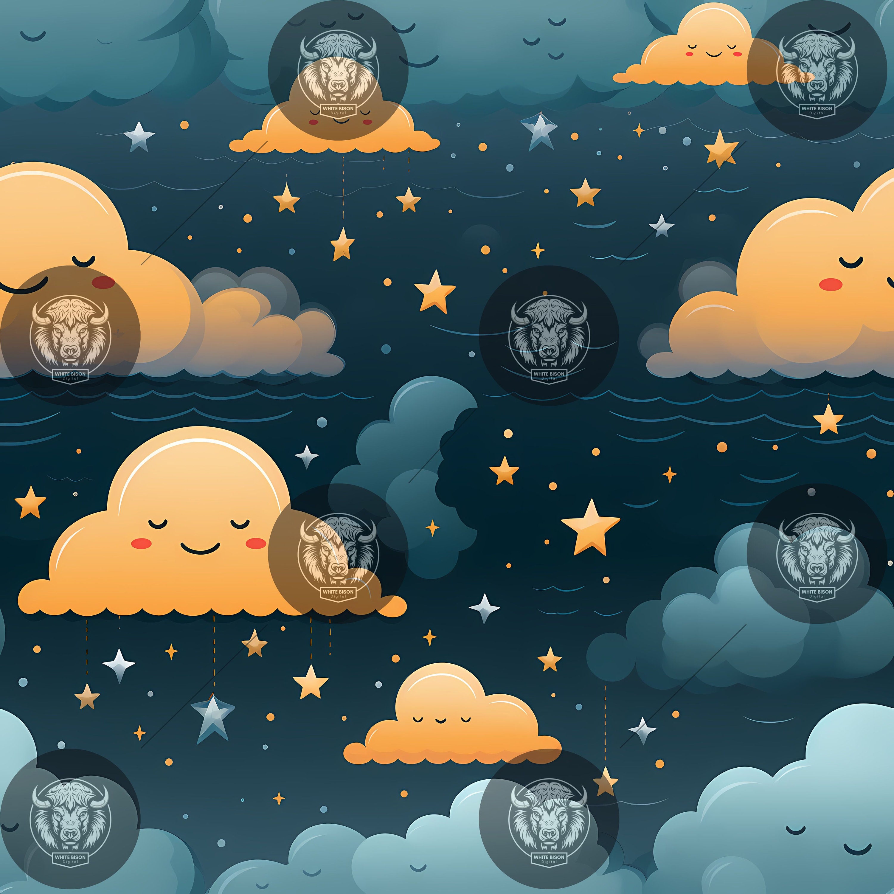 Nursery Seamless Pattern Set – 14 Jpgs, Baby Decor (digital Download ...