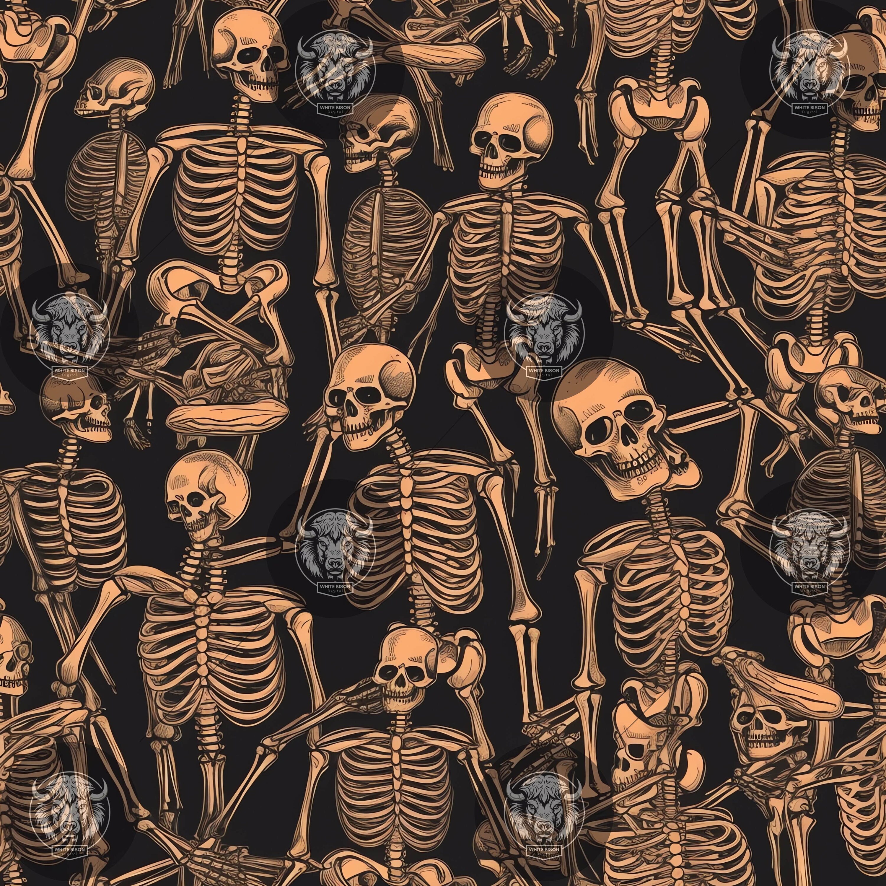 Halloween Digital Patterns 14-pack | 12x12" Spooky Scrapbooking ...