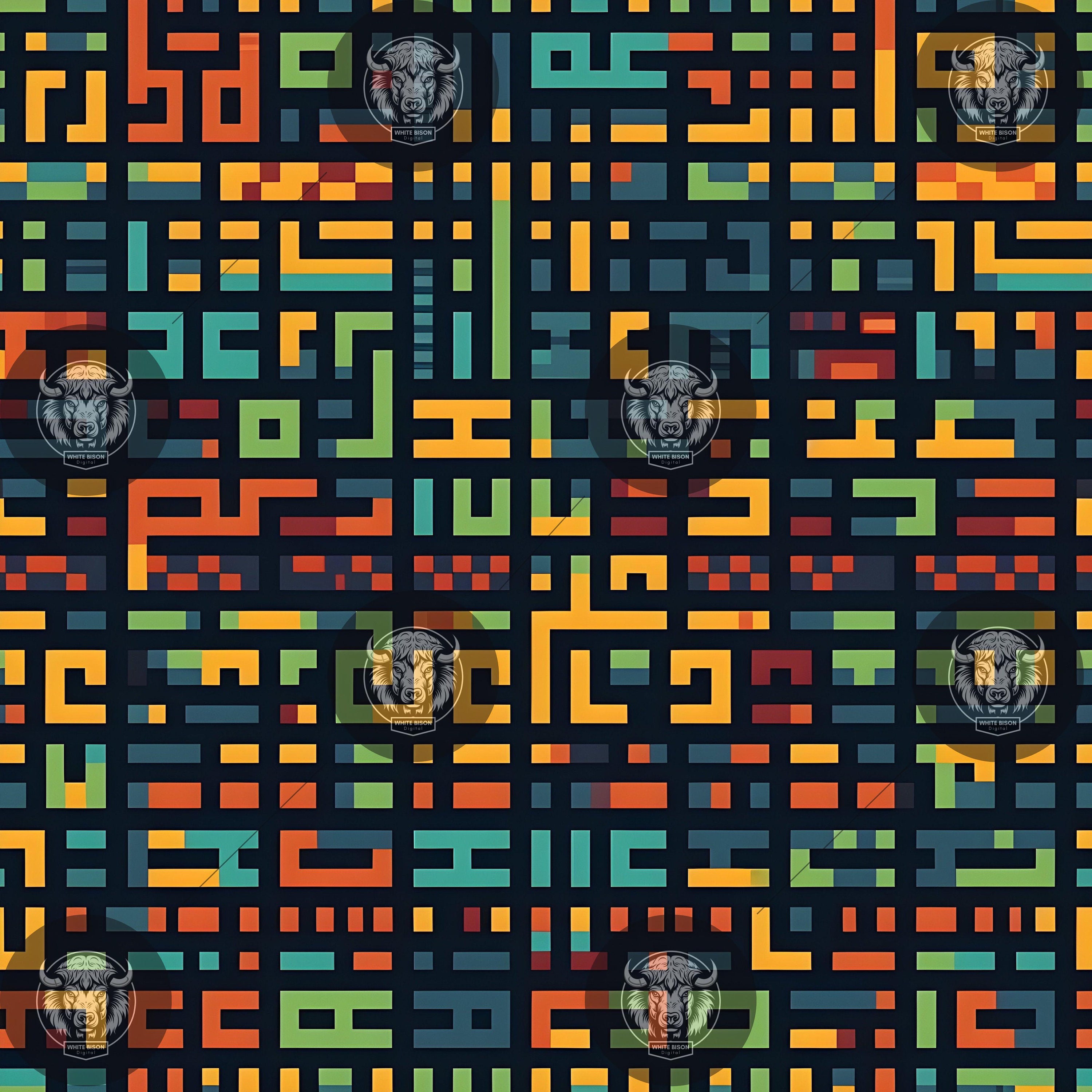 Retro 8-bit Video Game Digital Paper Pack, 14 Digital Patterns, 12x12 ...