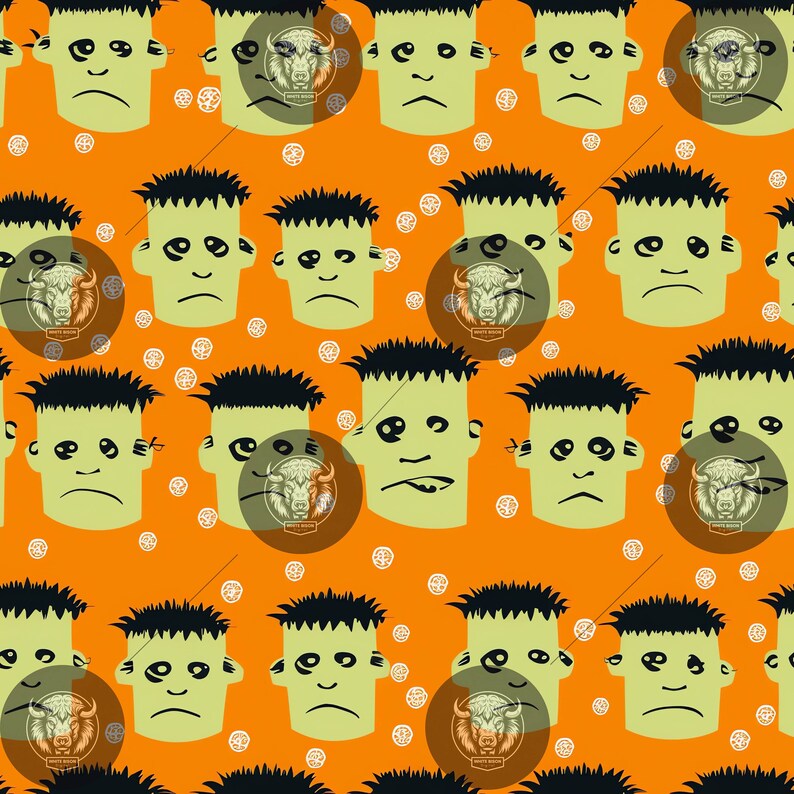 Halloween Digital Patterns 14-pack | 12x12" Spooky Scrapbooking ...