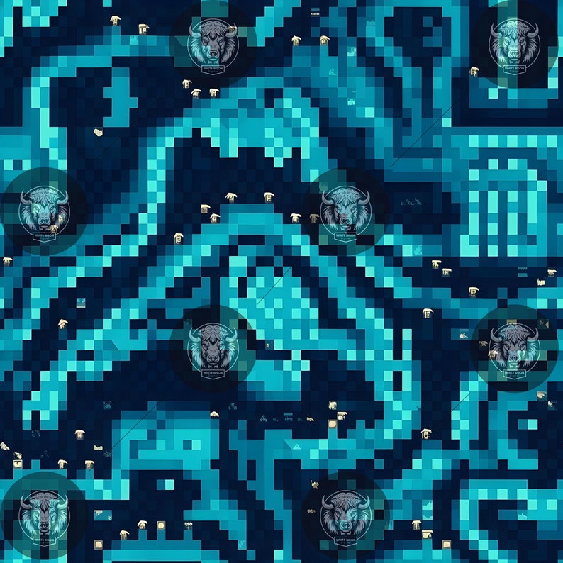 Retro 8-bit Video Game Digital Paper Pack, 14 Digital Patterns, 12x12 ...