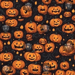 Halloween Digital Patterns 14-pack | 12x12" Spooky Scrapbooking ...