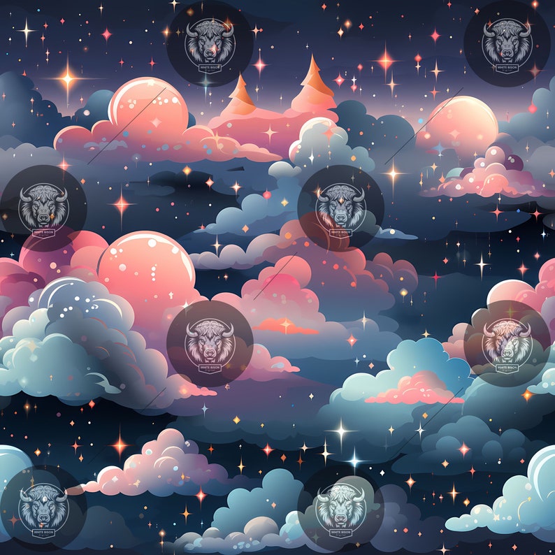 Charming Nursery-themed Seamless Patterns - 14 Premium Jpgs for DIY ...