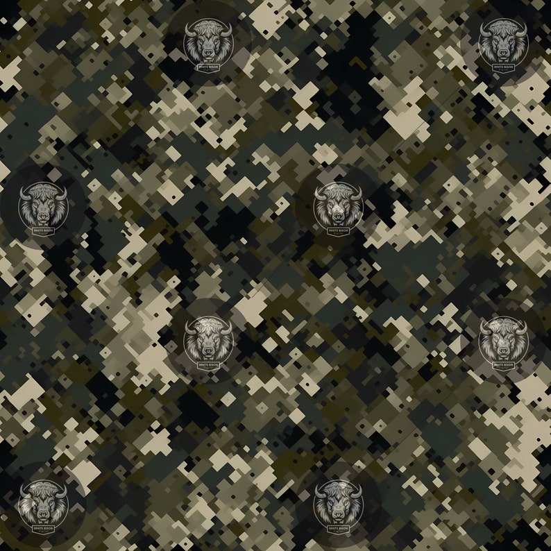 Seamless Digi Camouflage Patterns Digital Download, 14 Unique JPG ...