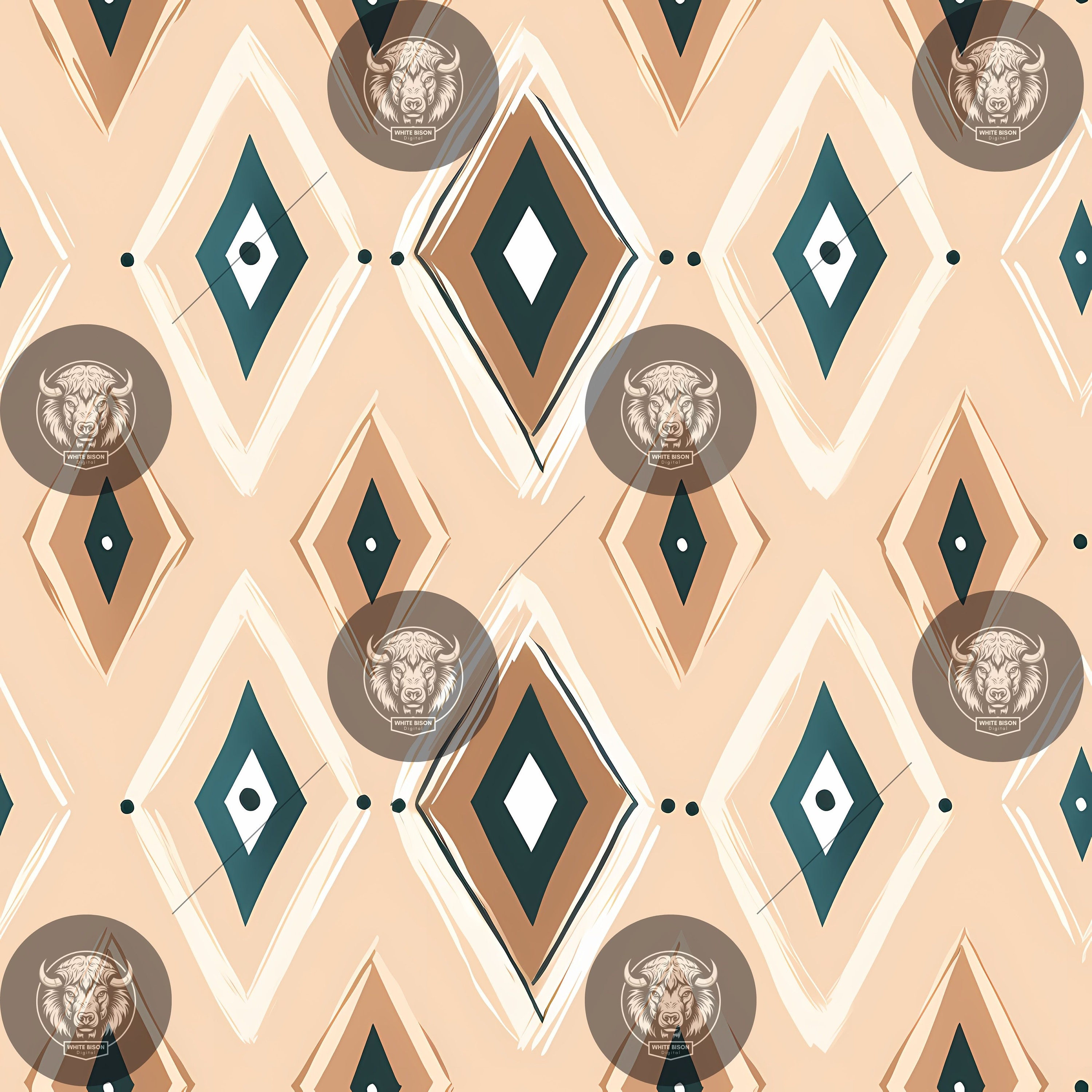 Exquisite Boho Chic themed Seamless Pattern Digital Download Package ...