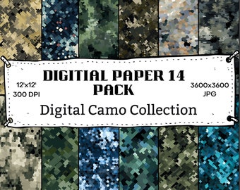 Seamless Desert Digital Camo Texture Digital Printable Paper - Etsy